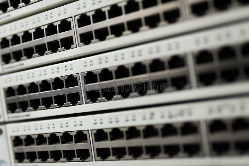 Core Switch Technology in Network Room Place Stock Photo - Image of ...