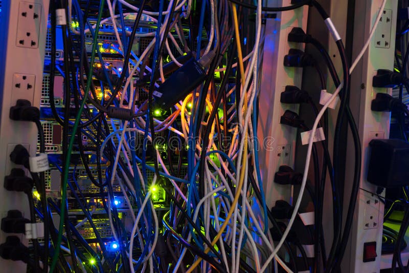 Core Switch Technology in Network Room Place Stock Photo - Image of ...