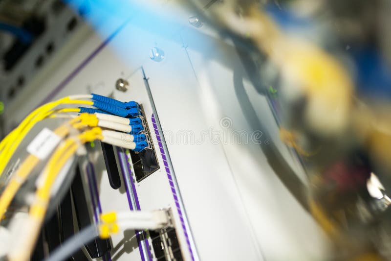 Core Switch Technology in Network Room Place Stock Image - Image of ...