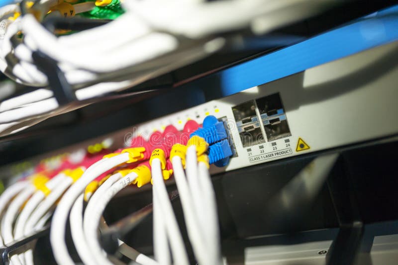 Core Switch Technology in Network Room Place Stock Image - Image of ...