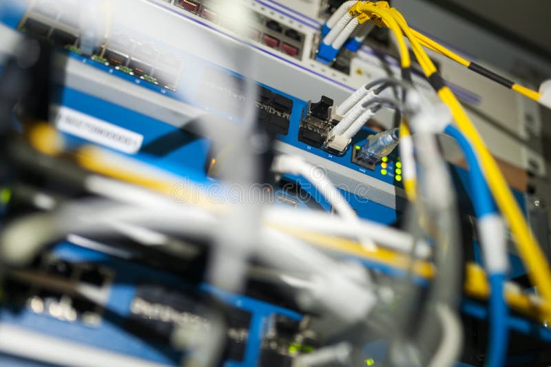 Core Switch Technology in Network Room Place Stock Image - Image of ...