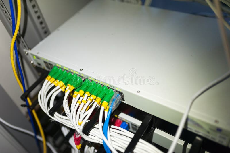 Core Switch Technology in Network Room Place Stock Image - Image of ...