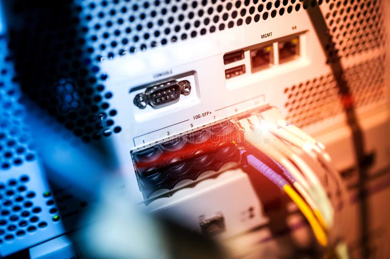 Core Switch Technology in Network Room Place Stock Photo - Image of ...