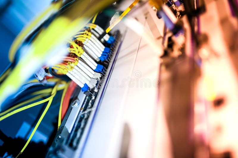 Core Switch Technology in Network Room Place Stock Image - Image of ...