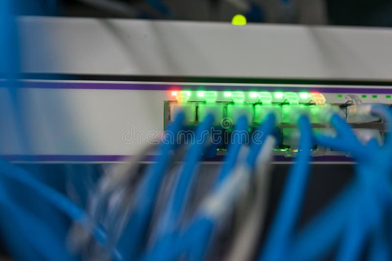 Core Switch Technology in Network Room Place Stock Photo - Image of ...