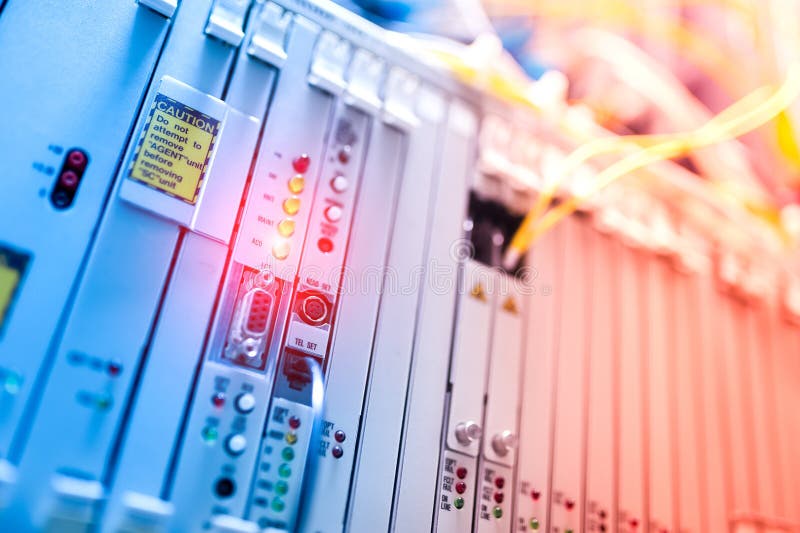 Core Switch Technology in Network Room Place Stock Photo - Image of ...