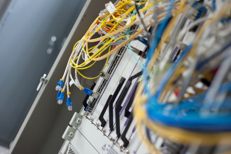 Core Switch Technology in Network Room Place Stock Image - Image of ...