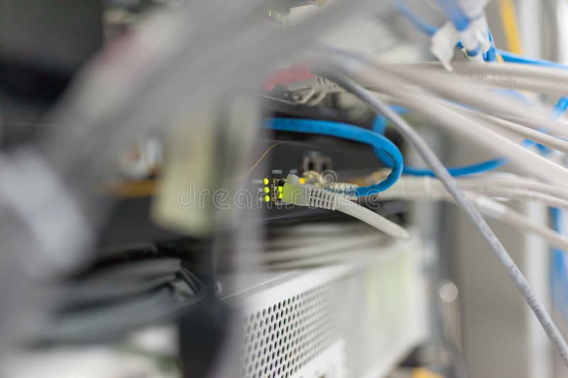 Core Switch Technology in Network Room Place Stock Image - Image of ...