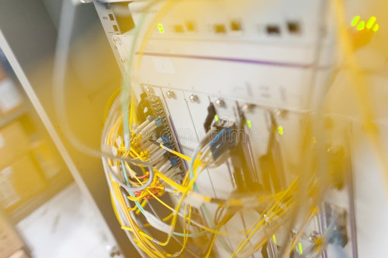 Core Switch Technology in Network Room Place Stock Image - Image of ...