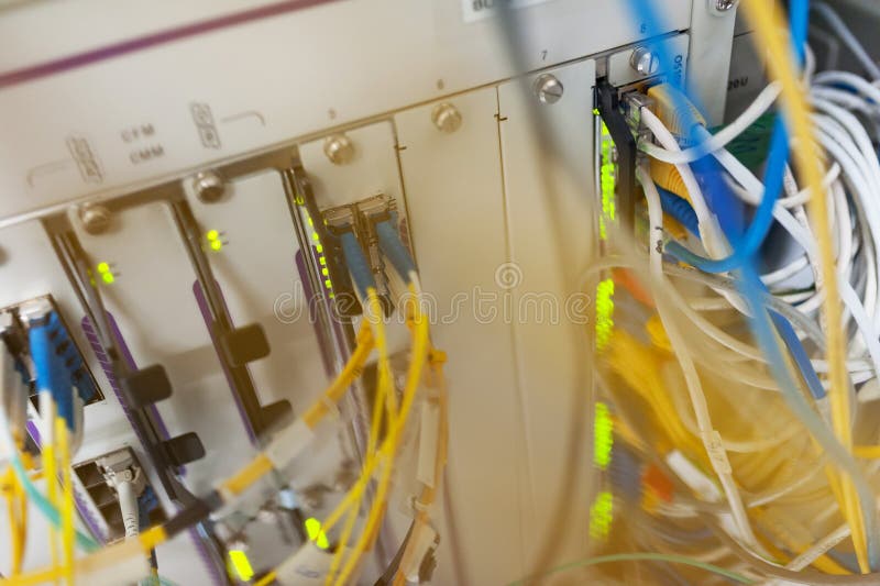 Core Switch Technology in Network Room Place Stock Photo - Image of ...