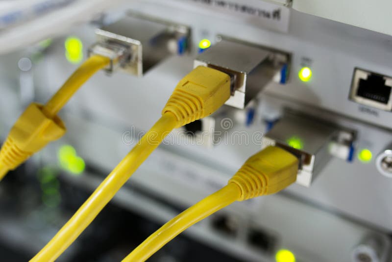 Core Switch Technology in Network Room Place Stock Image - Image of ...