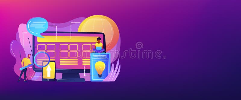 Core System Development Concept Banner Header. Stock Vector ...