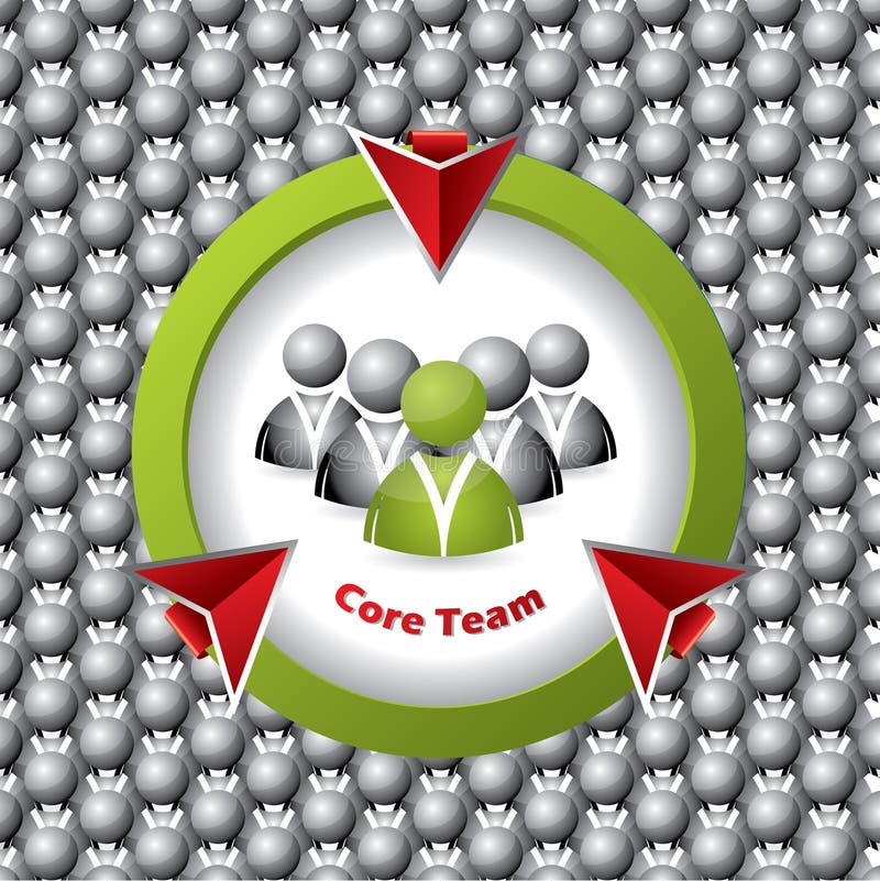 Core team formation stock vector. Illustration of icon - 27675364