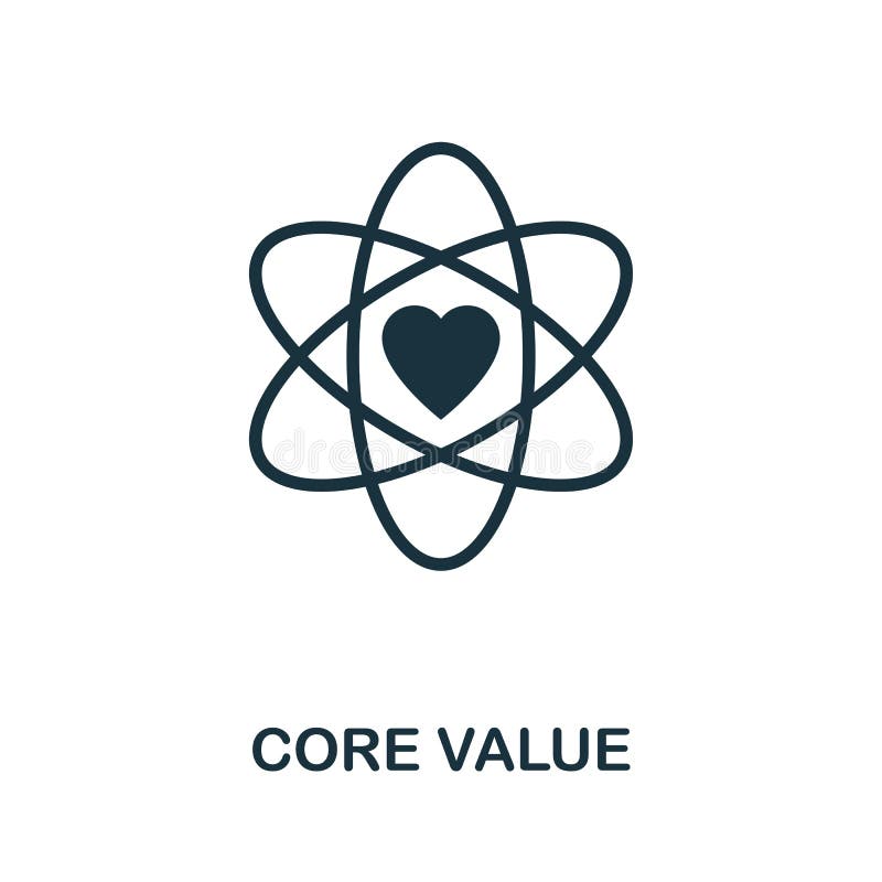 Core Value Icon. Monochrome Simple Element from Core Value Collection ...