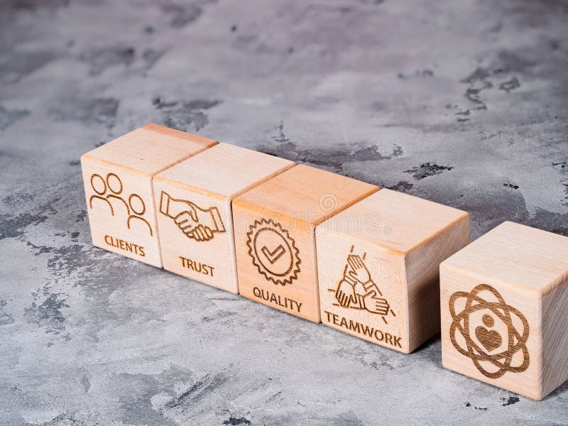 Core Values As a Strategy for Successful Management Stock Image - Image ...