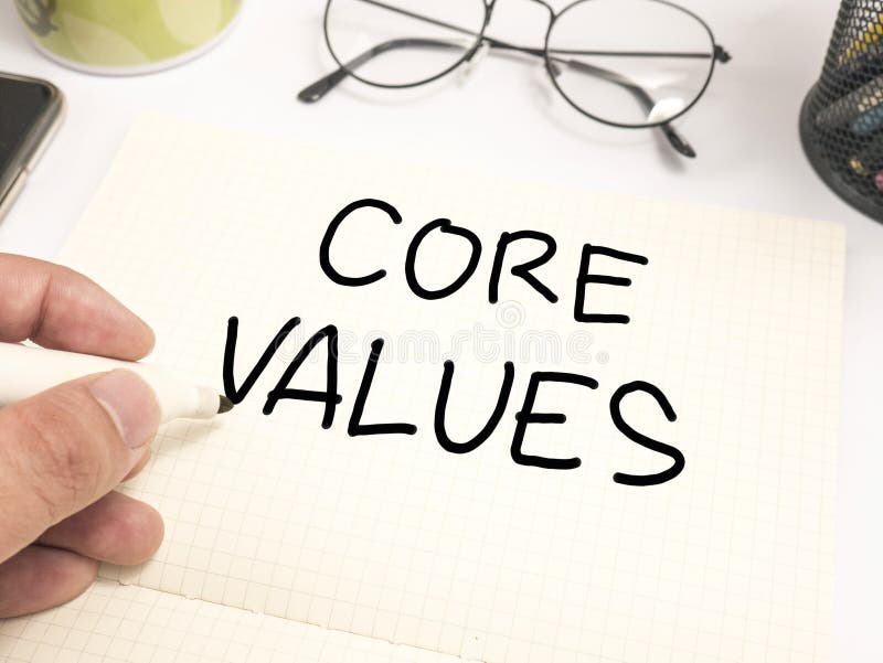 Core Values, Business Ethics Motivational Inspirational Quotes Stock ...