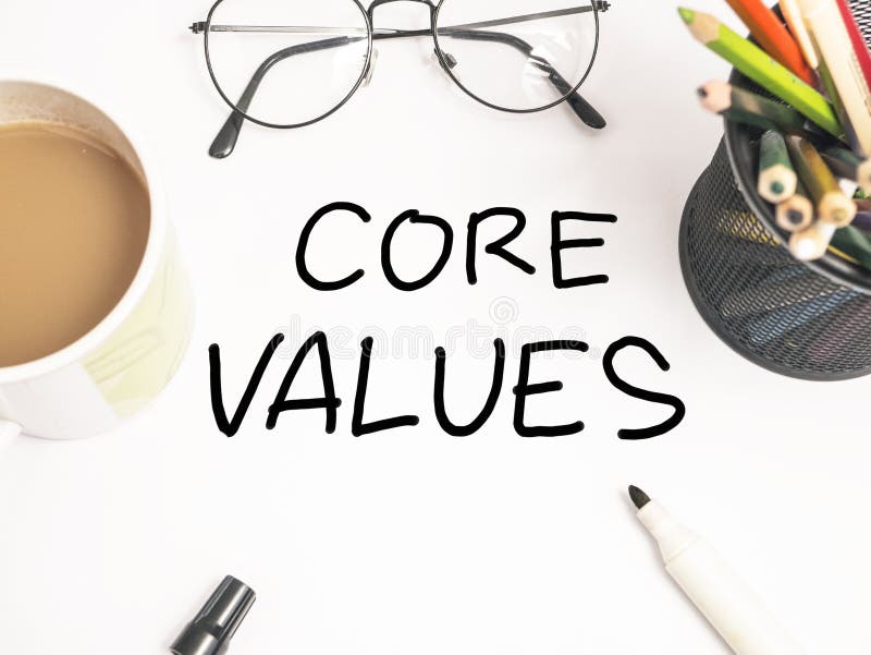 Core Values, Business Ethics Motivational Inspirational Quotes Stock ...