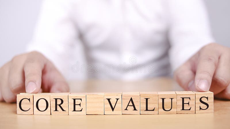 Core Values, Business Ethics Motivational Inspirational Quotes Stock ...