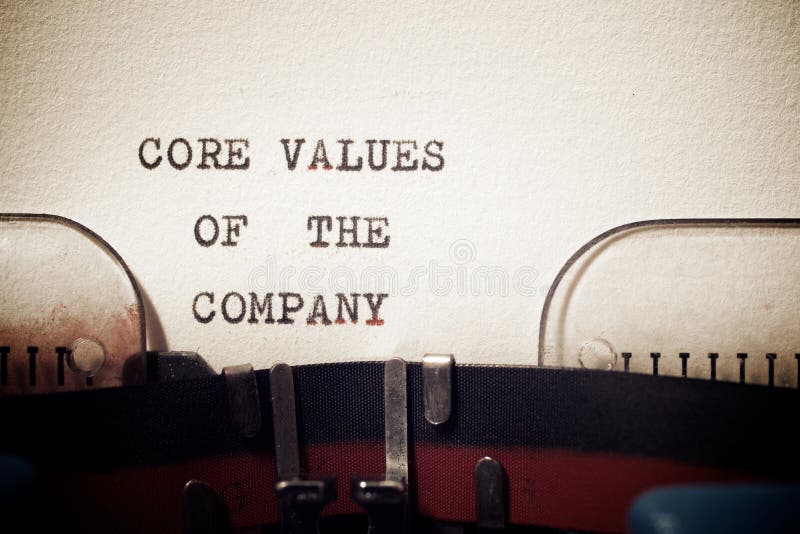 Core values of the company stock image. Image of motivation - 199087785