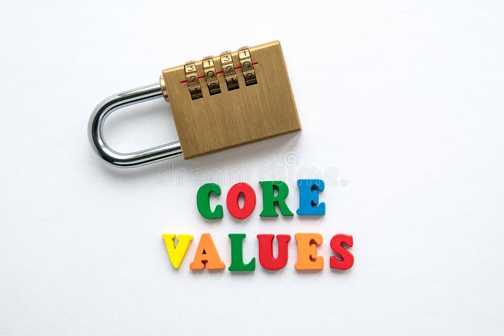 2020 Core Values Concept. Business, Ethics, Attitude, Goals and Client ...