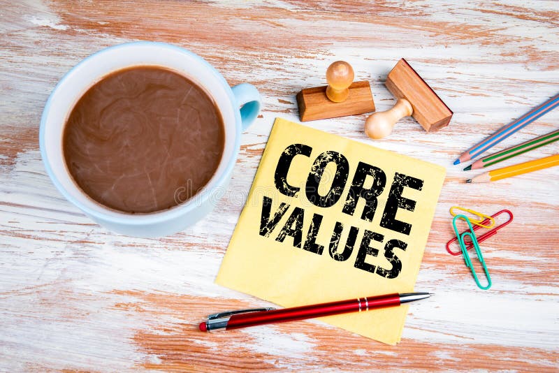 CORE VALUES concept stock image. Image of ideology, market - 147230135