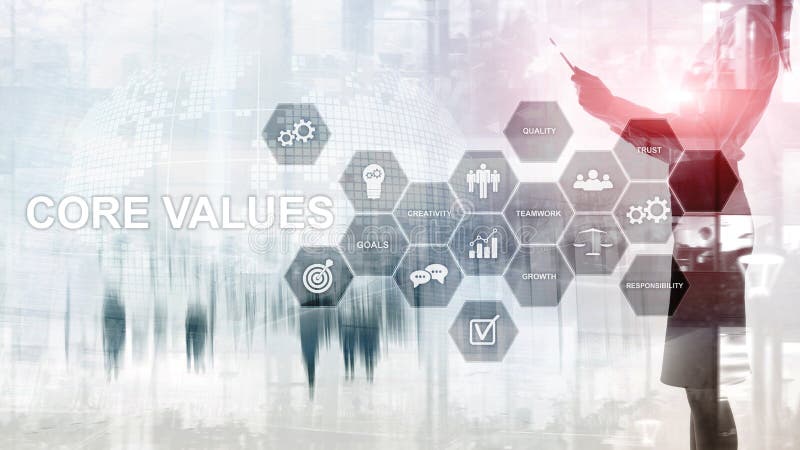 Core Values Concept on Virtual Screen. Business and Finance Solutions ... Core Values Concept on Virtual Screen. Business and Finance Solutions ...