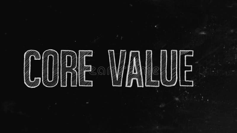 Core Values Concept Written on Blackboard Stock Video - Video of honest ...
