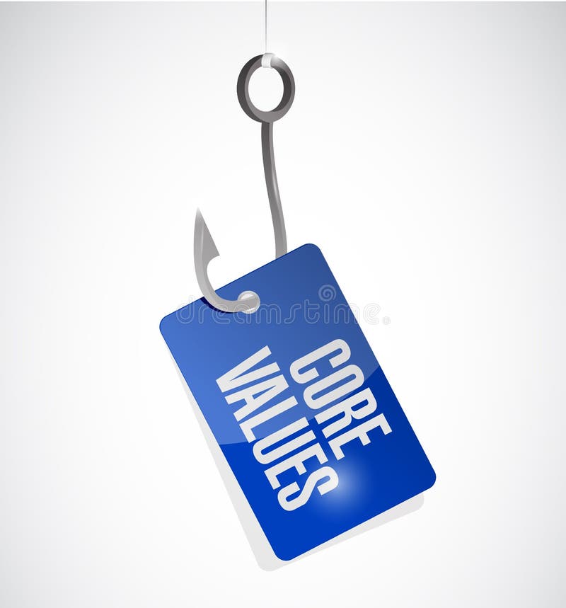 Core Values Hook Target Sign Illustration Stock Illustration ...