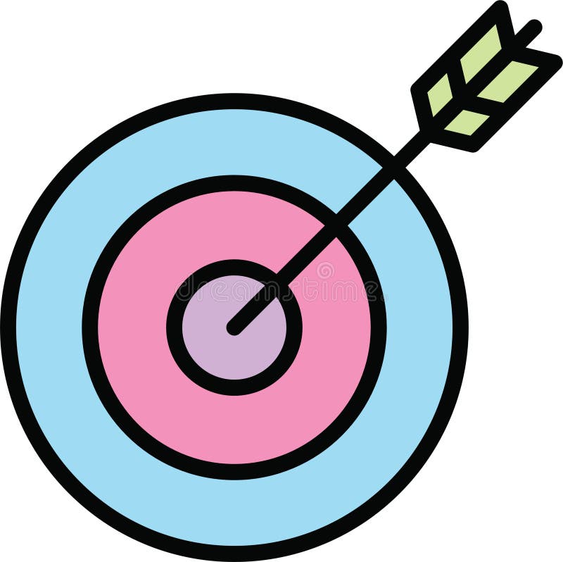 Purple Core Values Icon Set in One Color on White Background Stock ...