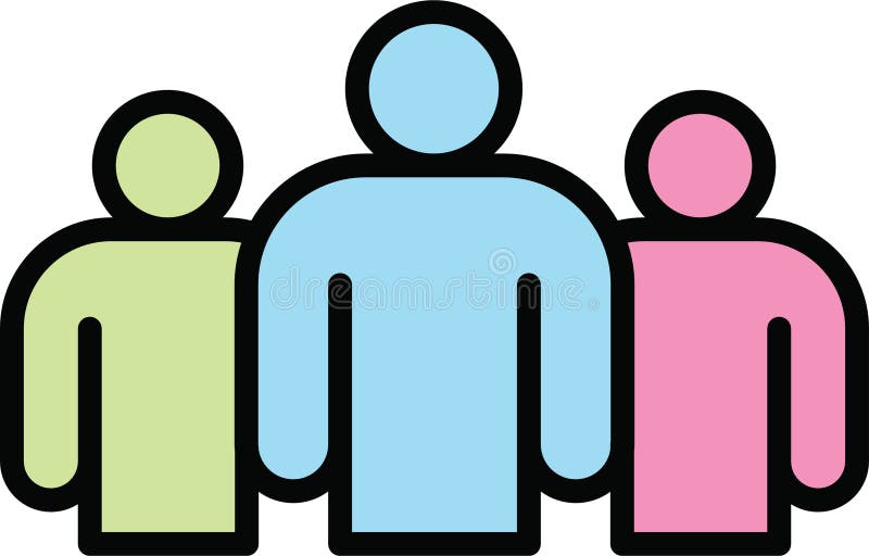 Purple Core Values Icon Set in One Color on White Background Stock ...