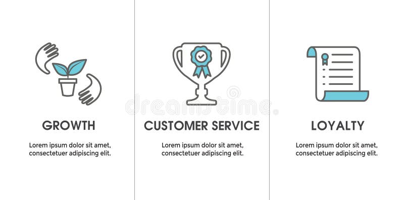 Core Values Icon Set & Web Header Banner Showing Icons of Core Values ...