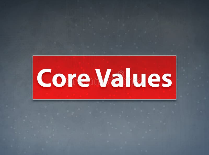 Core Values Red Banner Abstract Background Stock Illustration ...