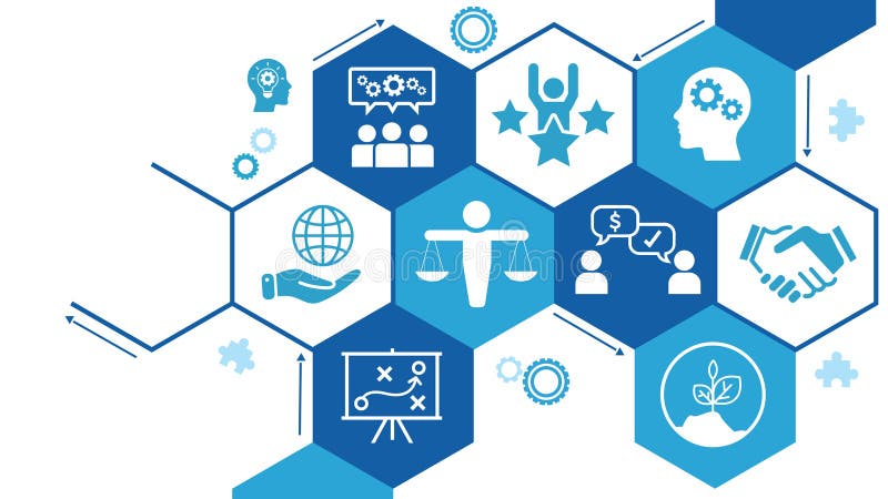 Core Values - Mission, Integrity Value Icon Set with Vision Stock ...