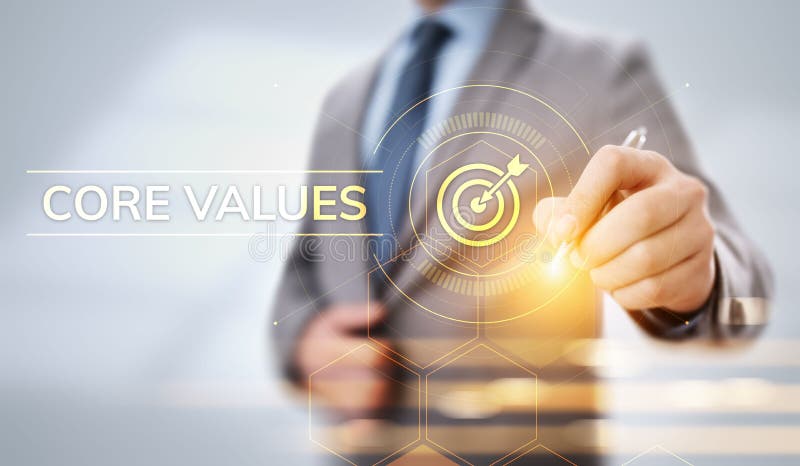 Core Values Responsibility Company Ethical Business Concept. Stock ...