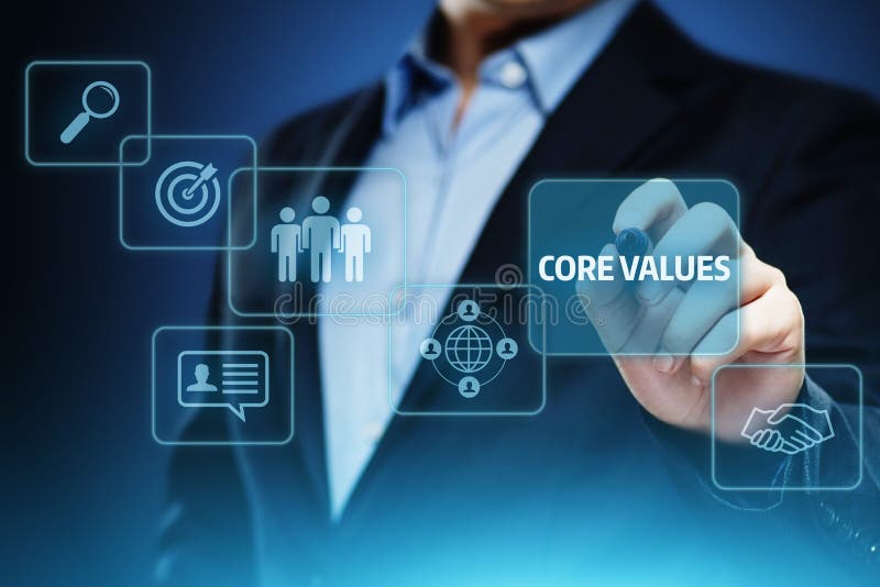 Core Values Responsibility Ethics Goals Company Concept Stock Image ...