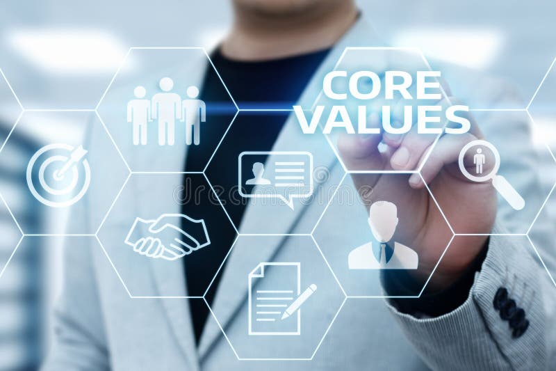 Core Values Responsibility Ethics Goals Company Concept Stock Image ...