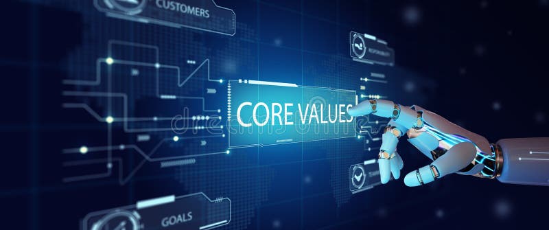 Core Values Responsibility Ethics Goals Innovation Company with AI ...