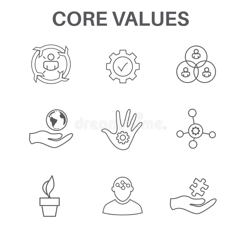 Core Values with Social Responsibility Image - Business Ethics a Stock ...