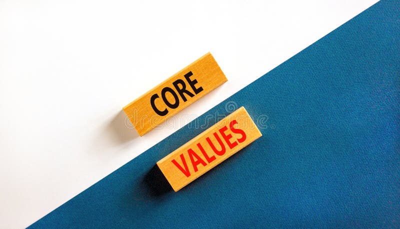 Core Values Symbol. Concept Words Core Values on Wooden Blocks on a ... Core Values Symbol. Concept Words Core Values on Wooden Blocks on a ...