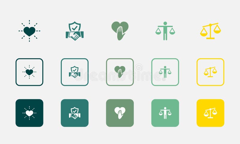 Core Values, Trust, Honesty, Ethics Stock Illustration - Illustration ...