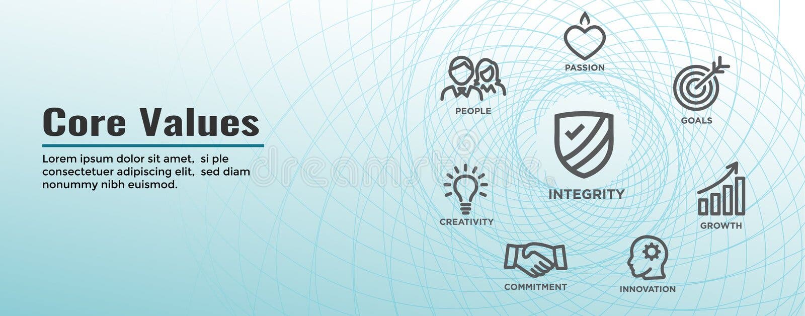 Integrity Icon. Simple Element from Core Values Collection. Creative ...