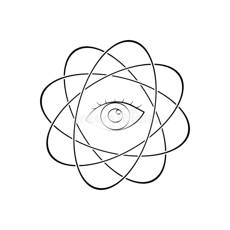 Core Vision Value Icon with Green Eye Inside. Simple Isolated Symbol on ...