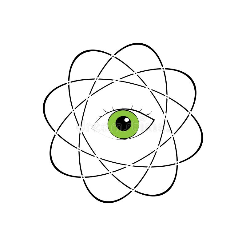 Core Vision Value Icon with Green Eye Inside. Simple Isolated Symbol on ...