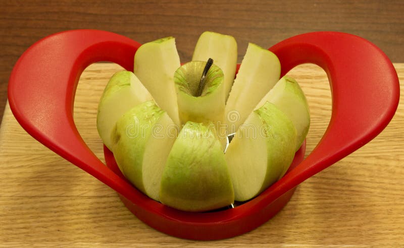 Cored apple stock photo. Image of fruit, handles, tool - 29036116