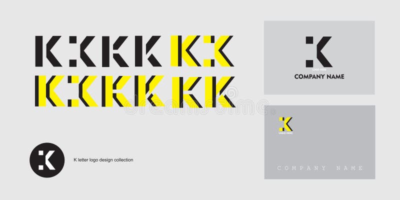 K Letter Symbol Logo Design Vector Collection Stock Illustration ...