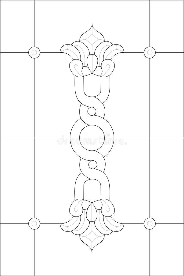 American Bevel Designs for Glass Art Stock Vector - Illustration of ...