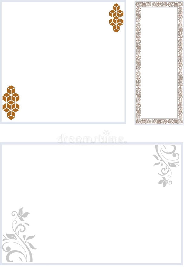 Floral Border Pattern Frame, Design Vector Illustration Stock ...