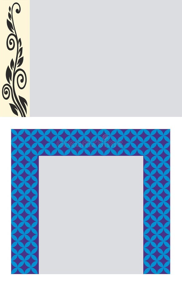 Floral Border Pattern Frame, Design Vector Illustration Stock Vector ...