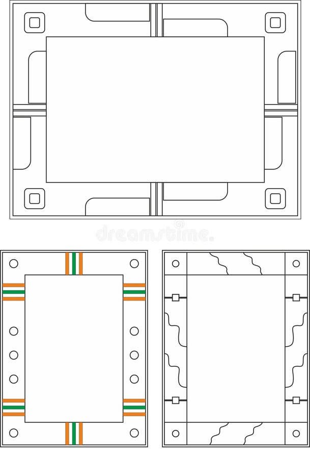 Floral Border Pattern Frame, Design Vector Illustration Stock Vector ...