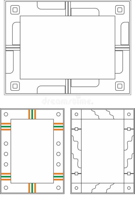 Floral Border Pattern Frame, Design Vector Illustration Stock Vector ...